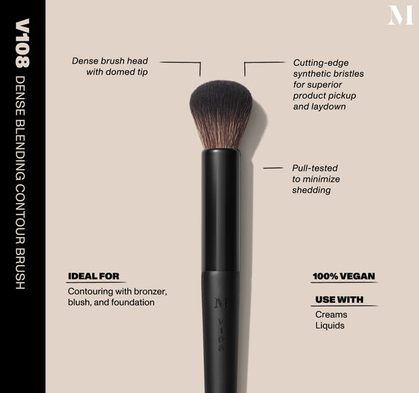 Morphe V108 Dense Blending Contour Brush Vegan Pro Series
