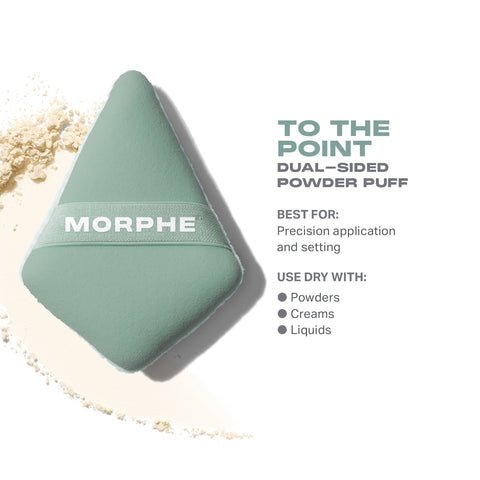 To the Point Dual-Sided Powder Puff – Morphe US