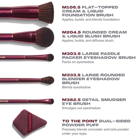 Rebellious 6-Piece Brush & Tool Set – Morphe US
